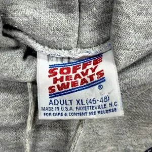 Soffe | Shirts | Vtg Soffe Heavy Sweats Hoodie Adults Xl Heather Gray ...